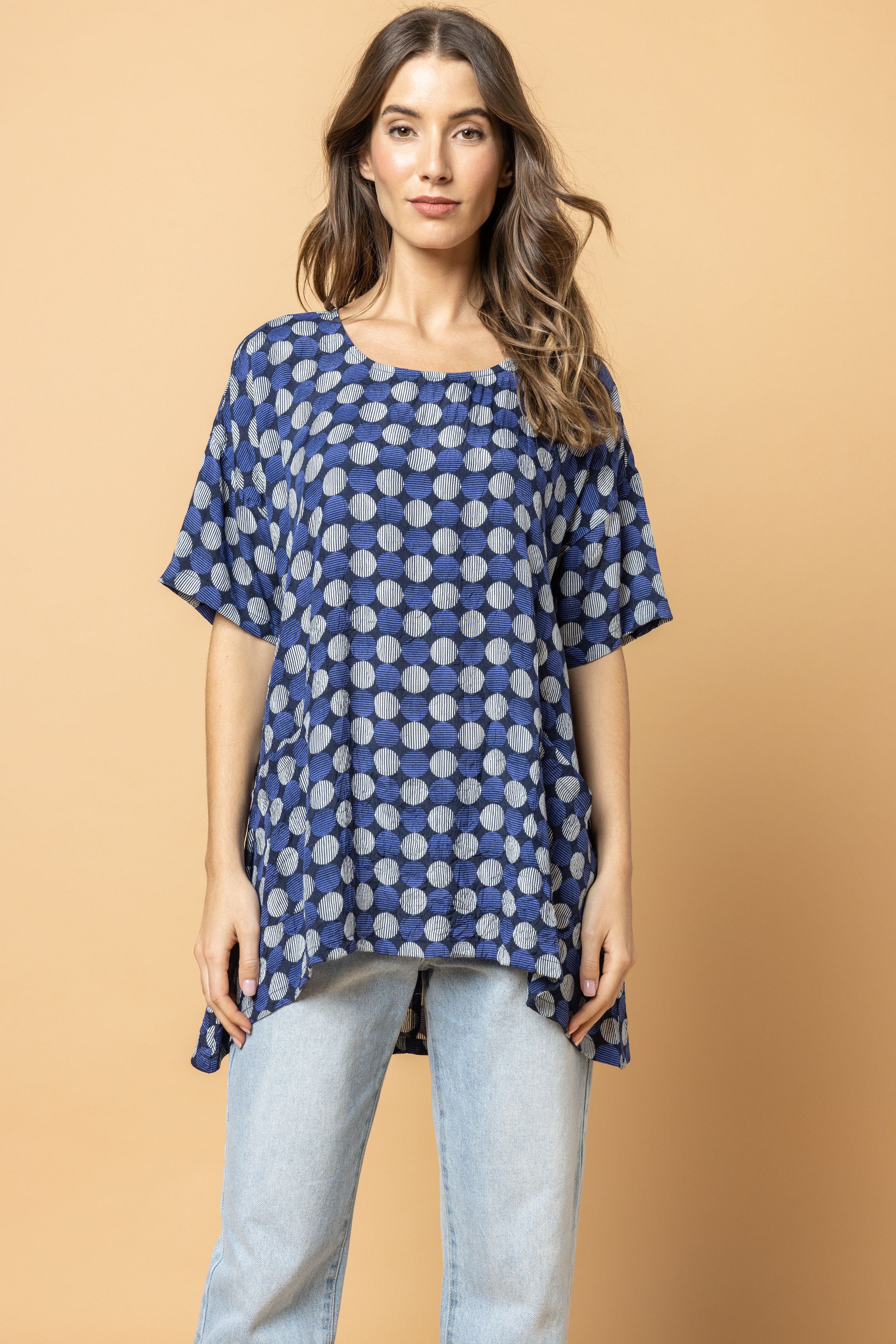 Blue Dot Tunic – Komil Clothing