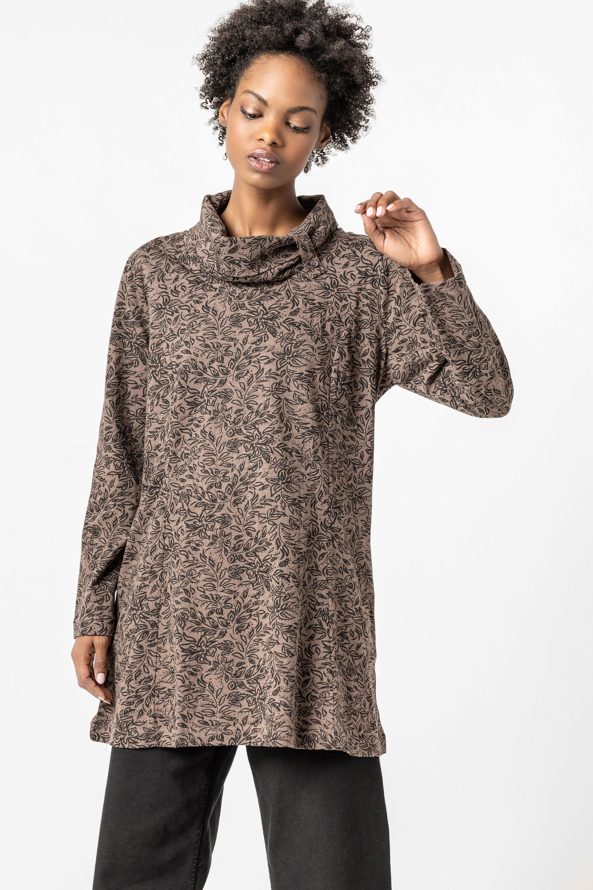Daphne Print Jersey Tunic – Komil Clothing