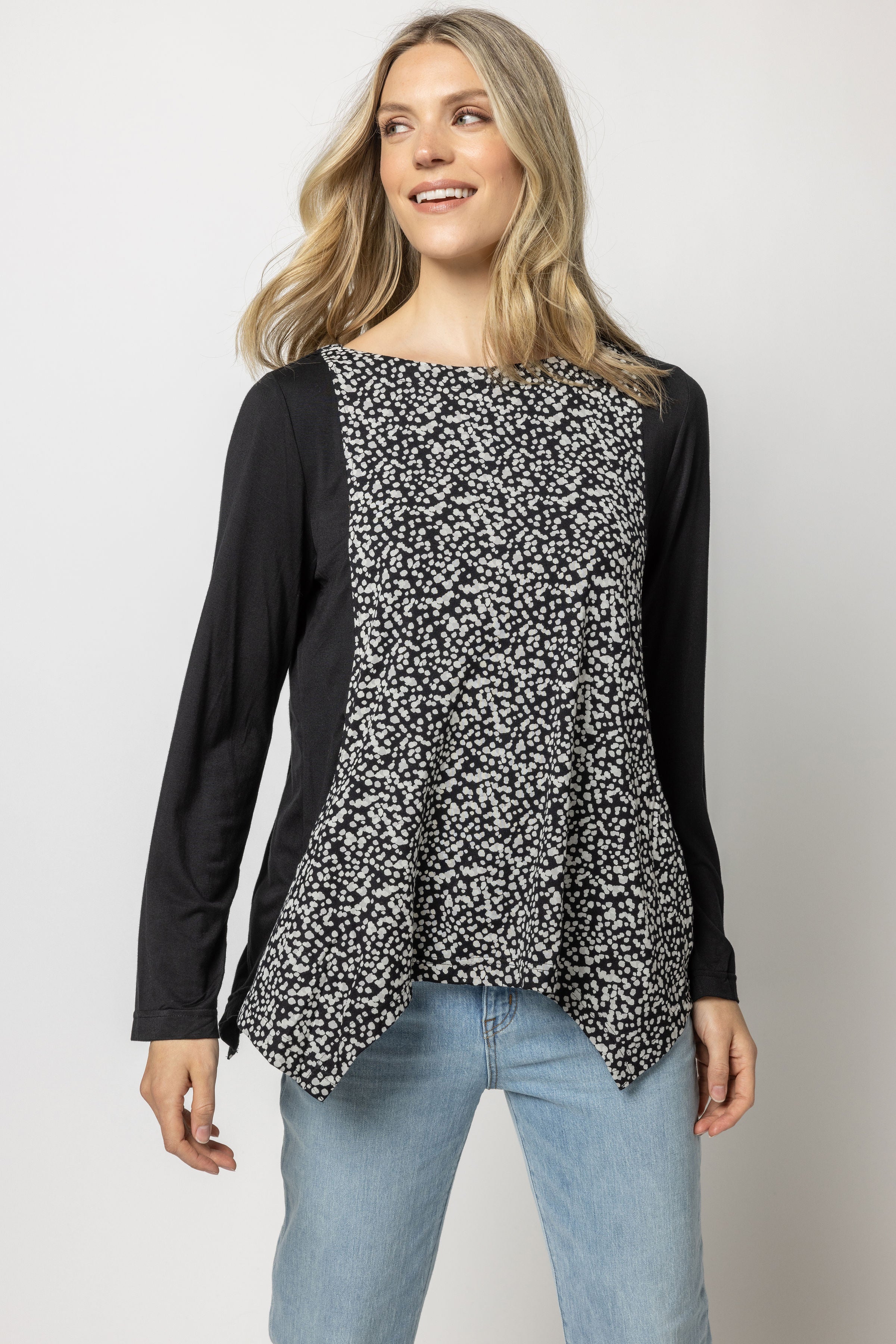 Rimini Print Boatneck Top – Komil Clothing