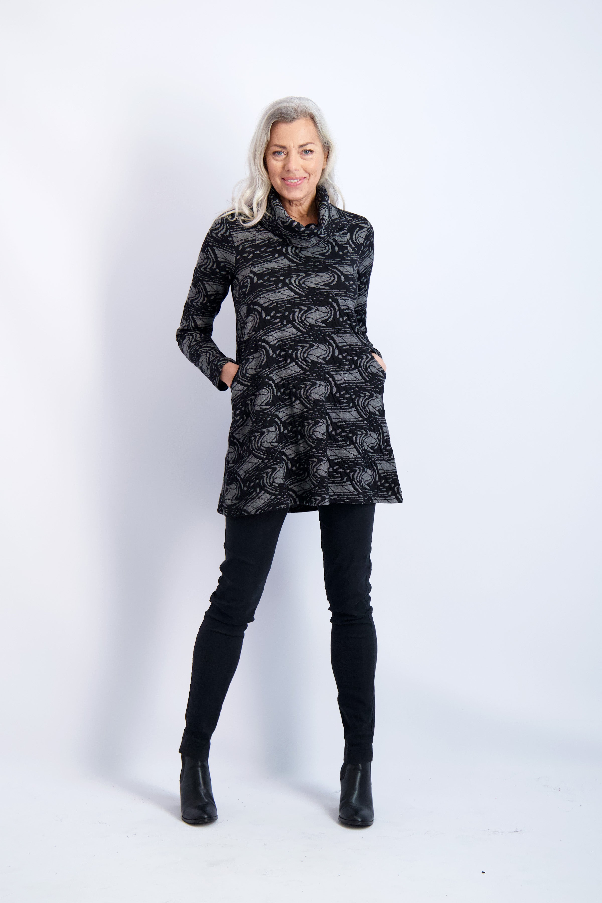 Web Weave Cowl Tunic – Komil Clothing