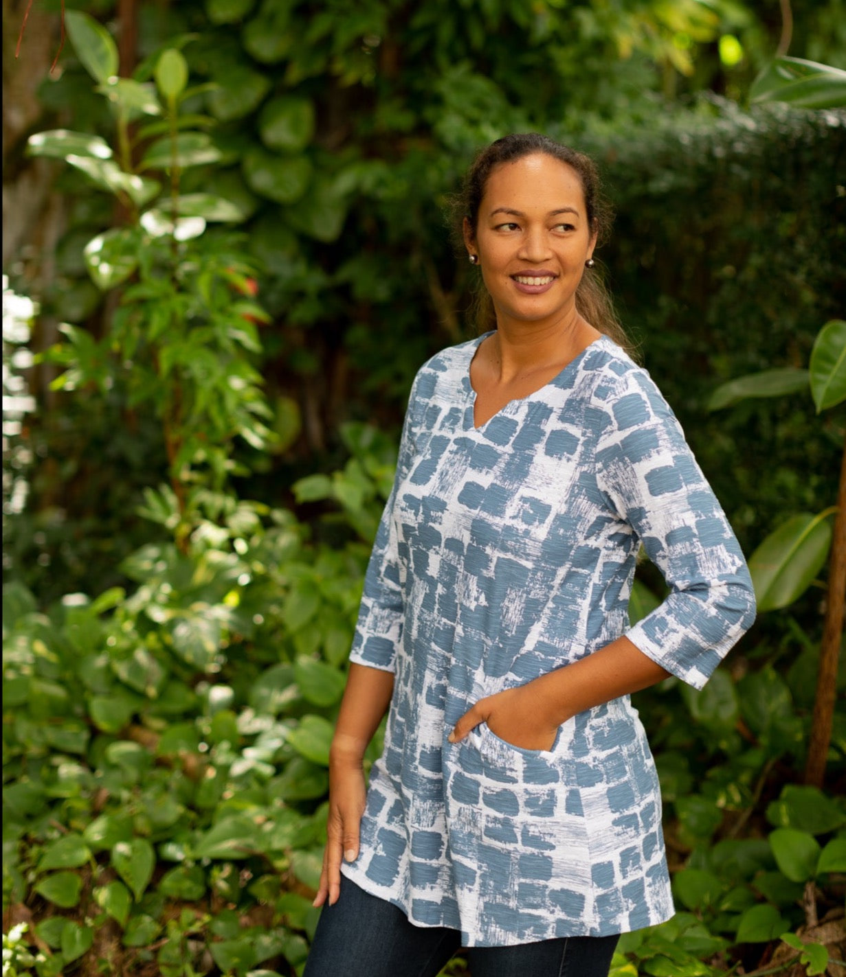 Distressed Block Tunic – Komil Clothing