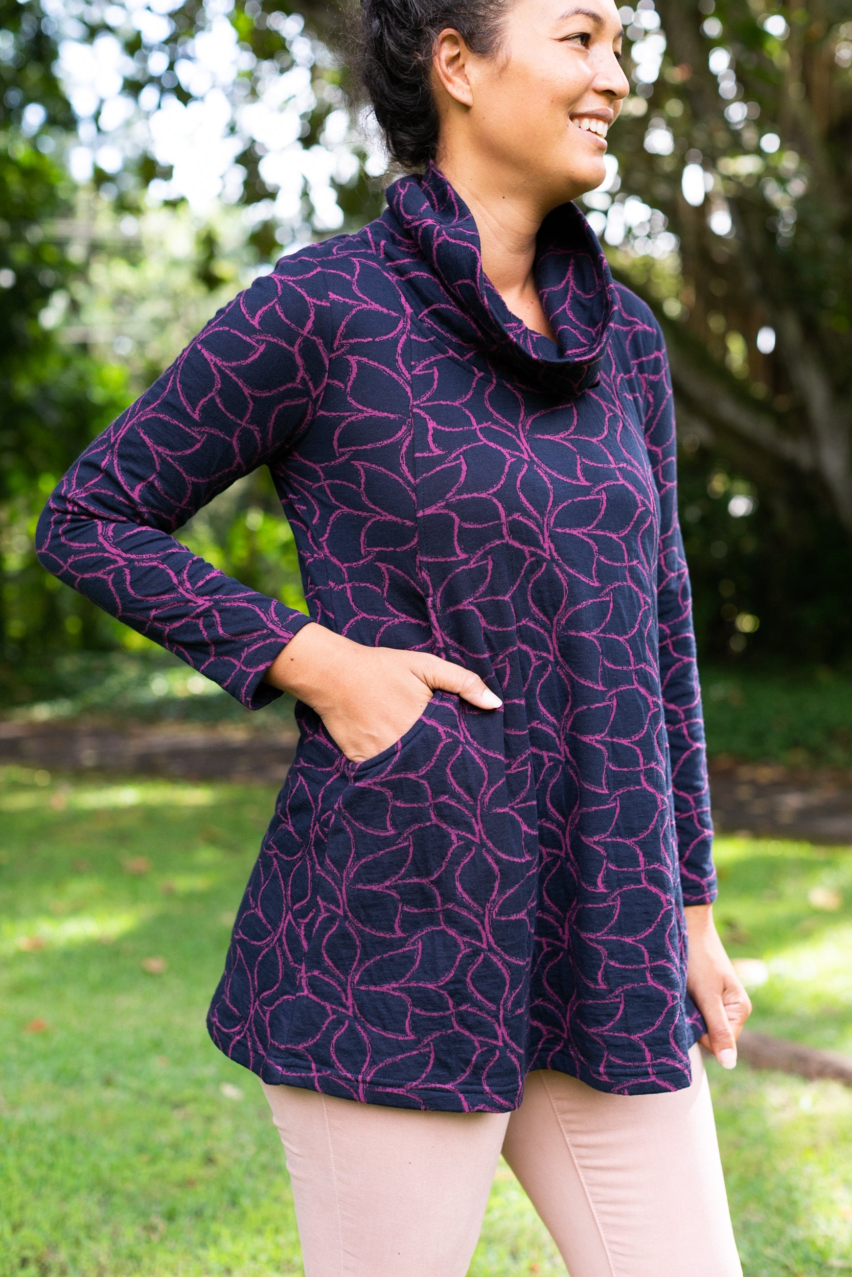Petal Jacquard Tunic – Komil Clothing