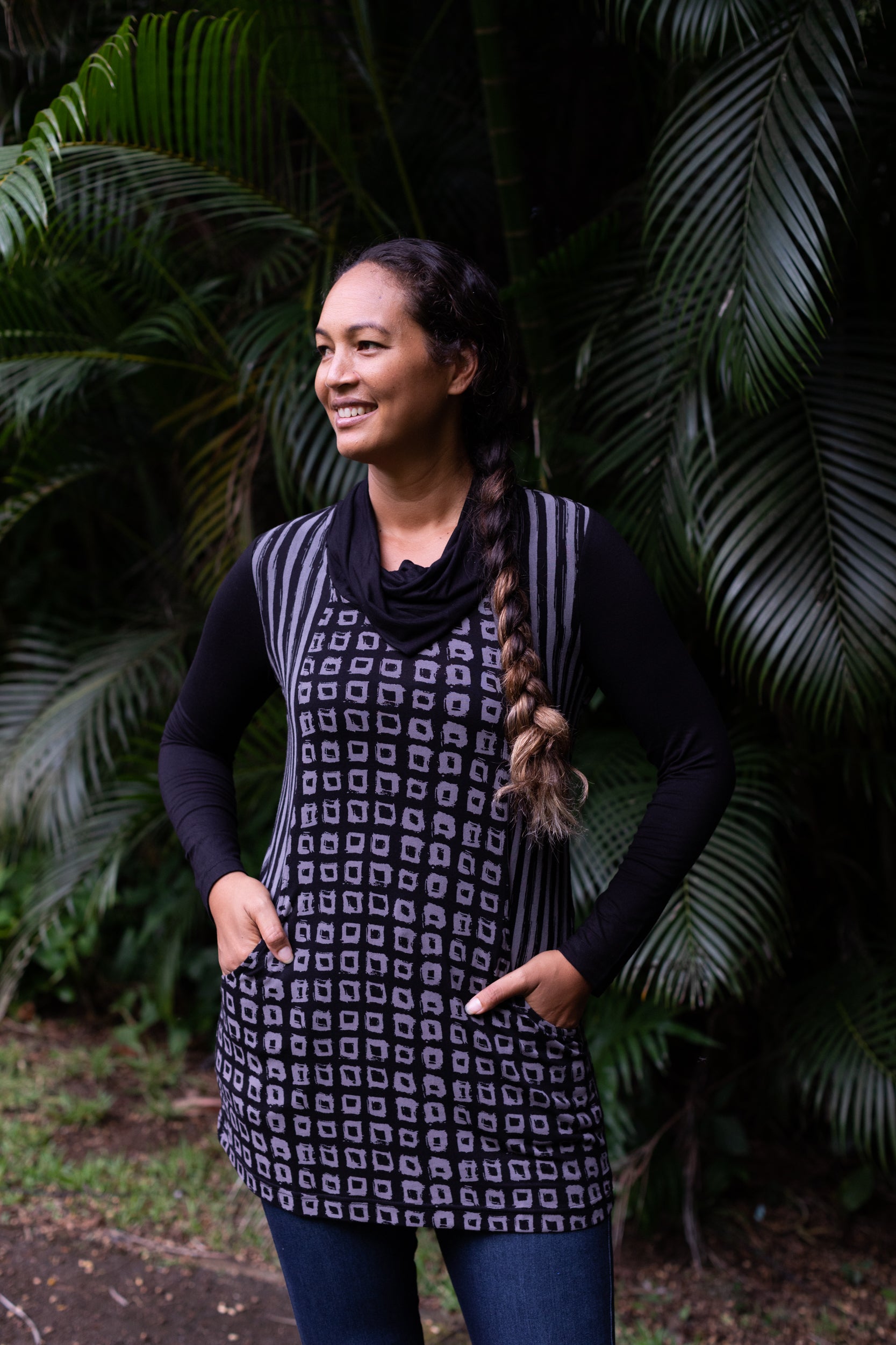 Cube Stripe Tunic – Komil Clothing