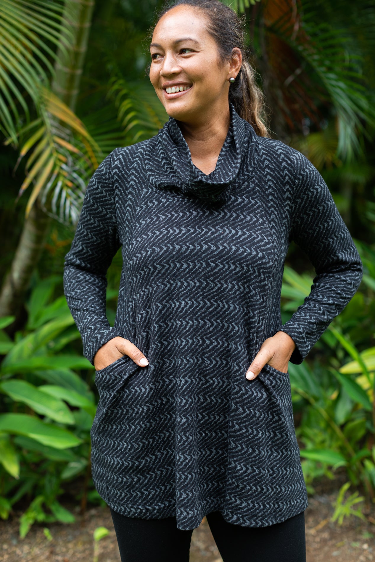 Wave Stripe Weave Tunic – Komil Clothing