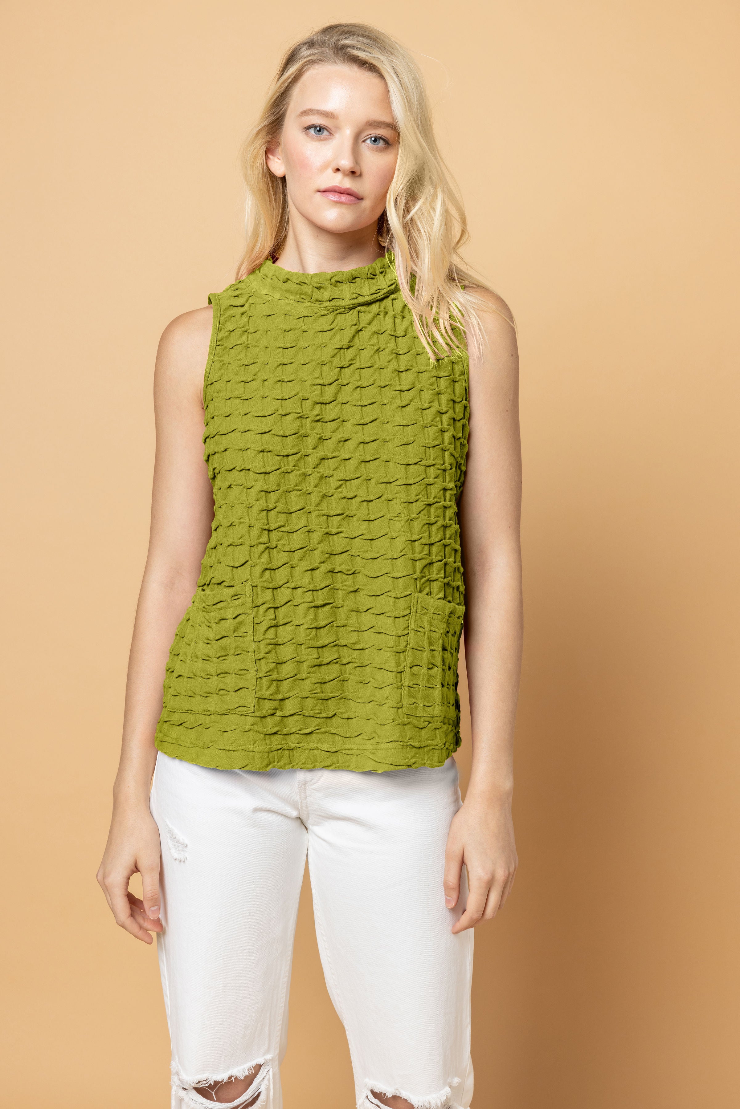 Sleeveless Waffle Top – Komil Clothing